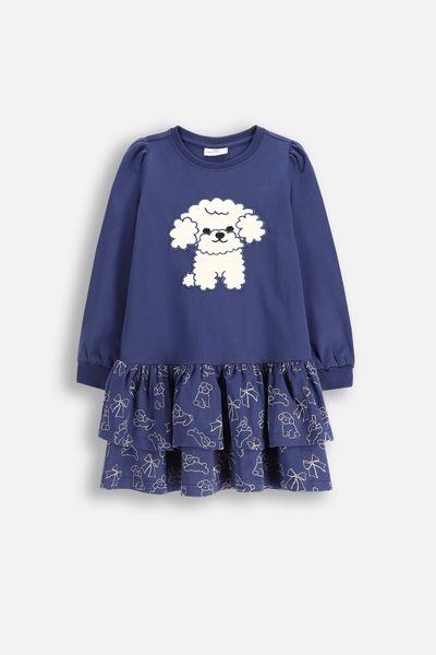 COCCODRILLO suknelė FROSTING PUDDLE GIRL KIDS, mėlyna, cm | Suknelės